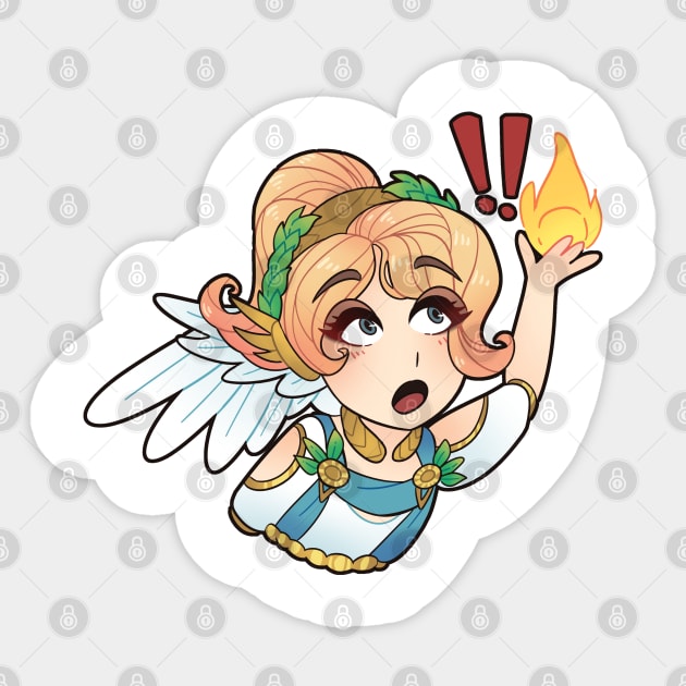 Mercy Winged Victory Skin Overwatch Sticker Teepublic